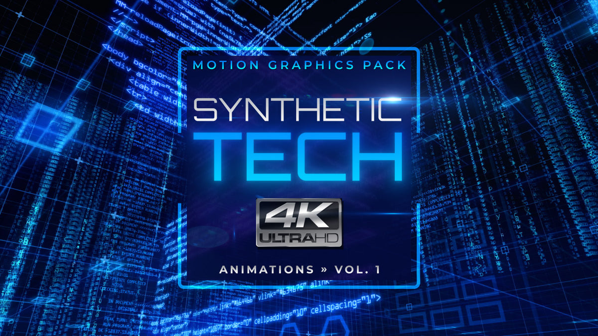 Synthetic Tech Animations - 18 Stock Video Bundle