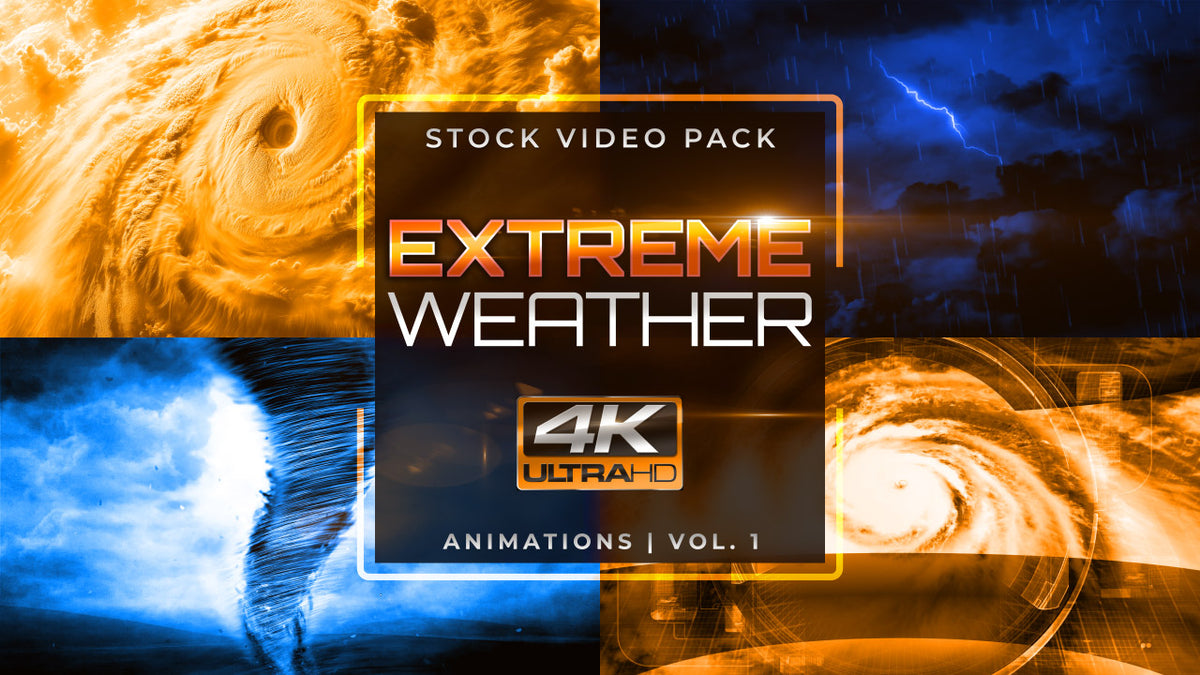 Extreme Weather 4K - 15 Stock Videos Pack